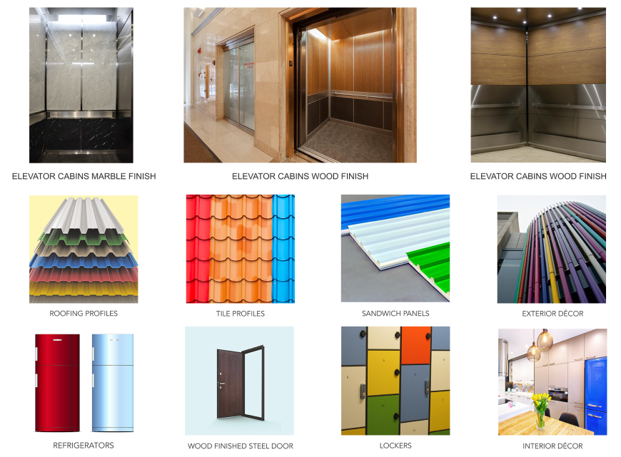 Suppliers of Colour Coated GI Sheets available in colours