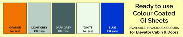 Suppliers of Colour Coated GI Sheets available in colours